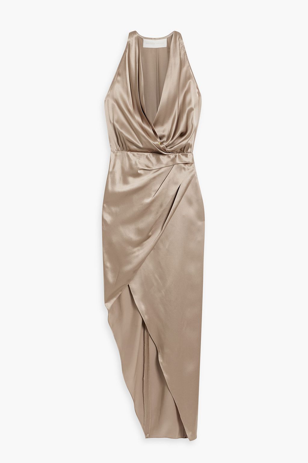 MICHELLE MASON Silk-Satin Wrap Dress – Elegant and Versatile Design for ...